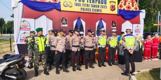Cek Kesiapan Personel Ops Ketupat Lodaya 2025, Apel Pagi Digelar Pos Terpadu Alun Alun Ciamis ...